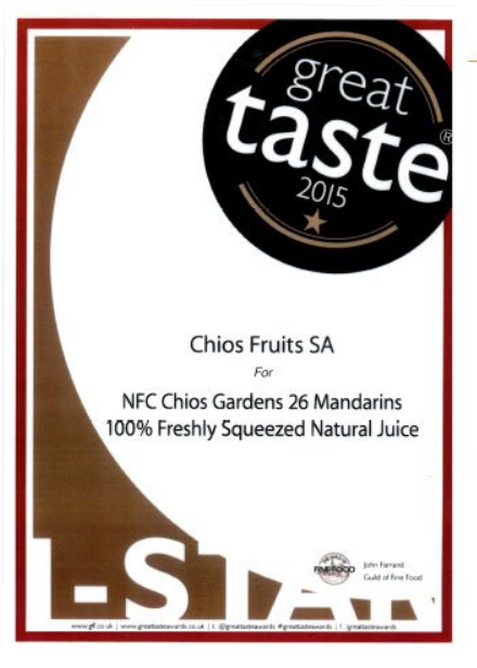 Chios Gardens Mandarin Juice - 快樂家庭網上店 Happy Families Online Shop