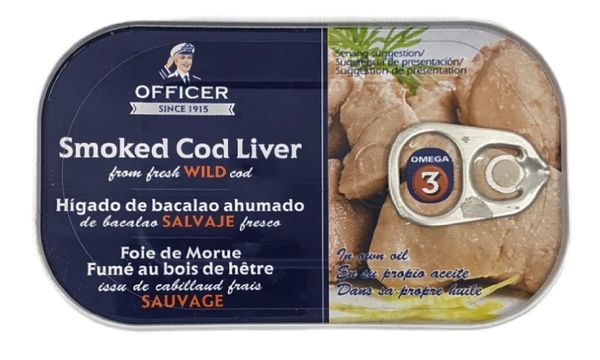 Officer Smoked Cod Liver from Iceland (120g) | Happy Families Online ...