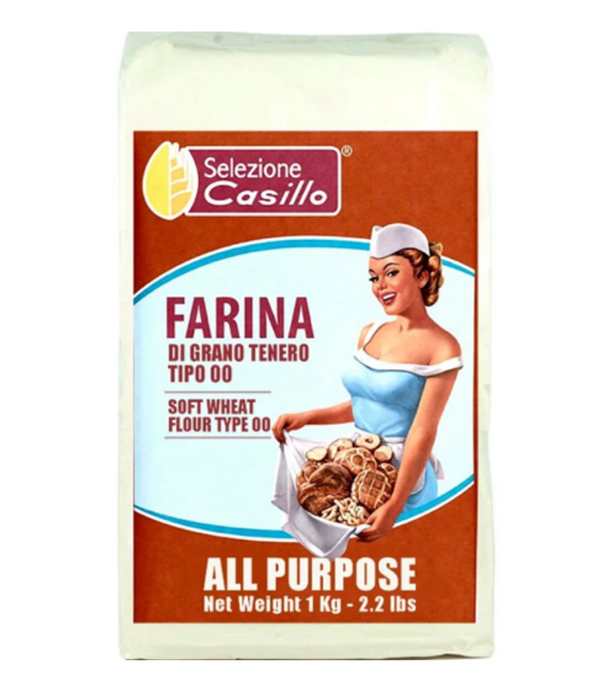 Italian Soft Wheat, All Purpose Flour Type 00 (1000g in Vaccum Pack ...